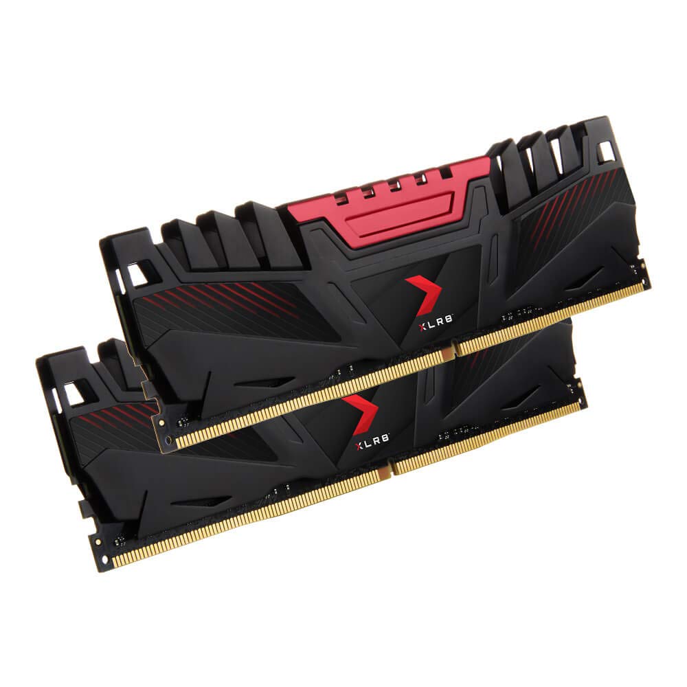PNY XLR8 Gaming 32GB (2x16GB) DDR4 DRAM 3200MHz (PC4-25600) CL16 1.35V Dual Channel Desktop (DIMM) Memory Kit – MD32GK2D4320016AXR