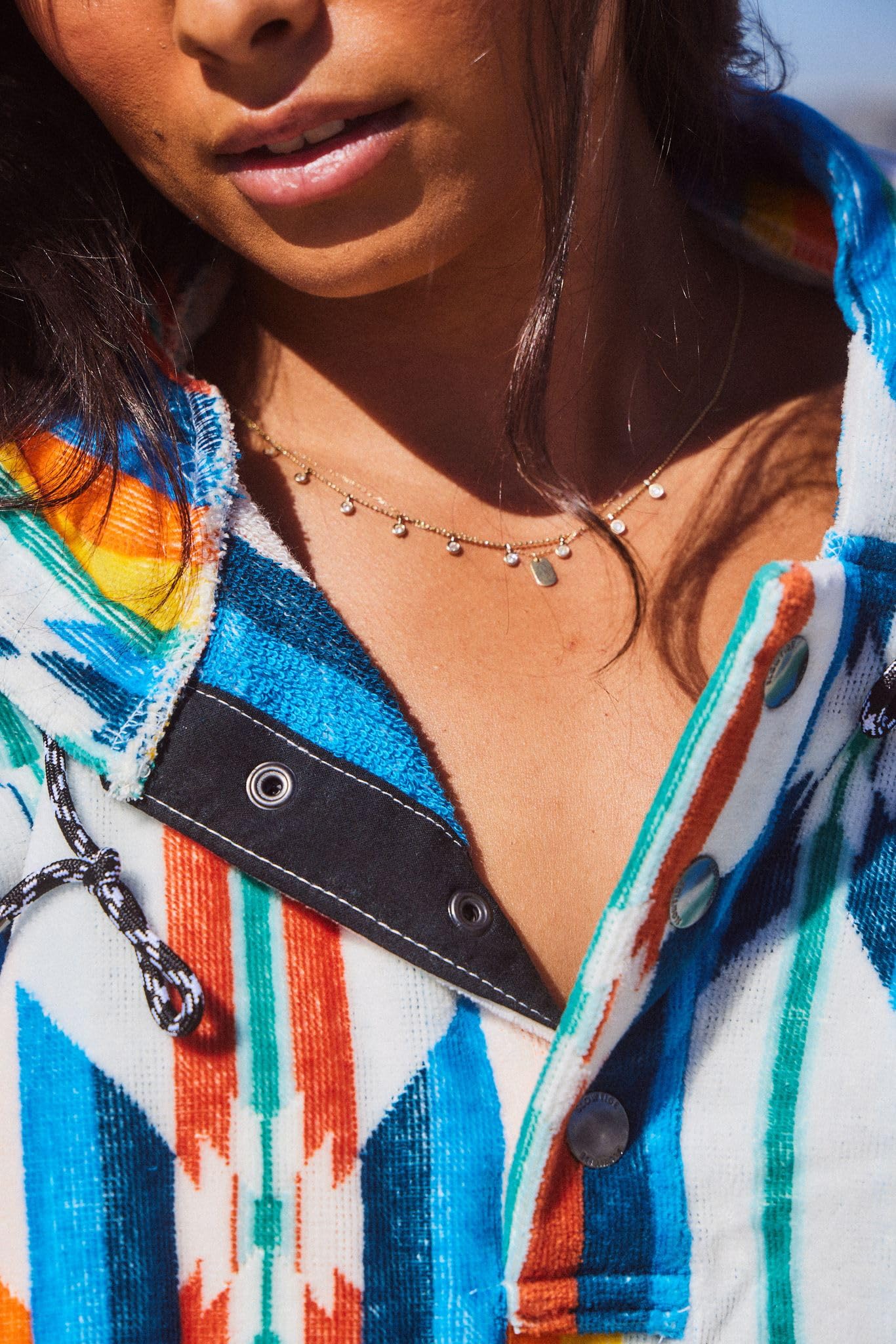 Slowtide Extra-Warm Changing Poncho | Change privately in public with ultra soft & absorbent beach poncho | Includes Internal Access Dual Pockets (S/M, York)