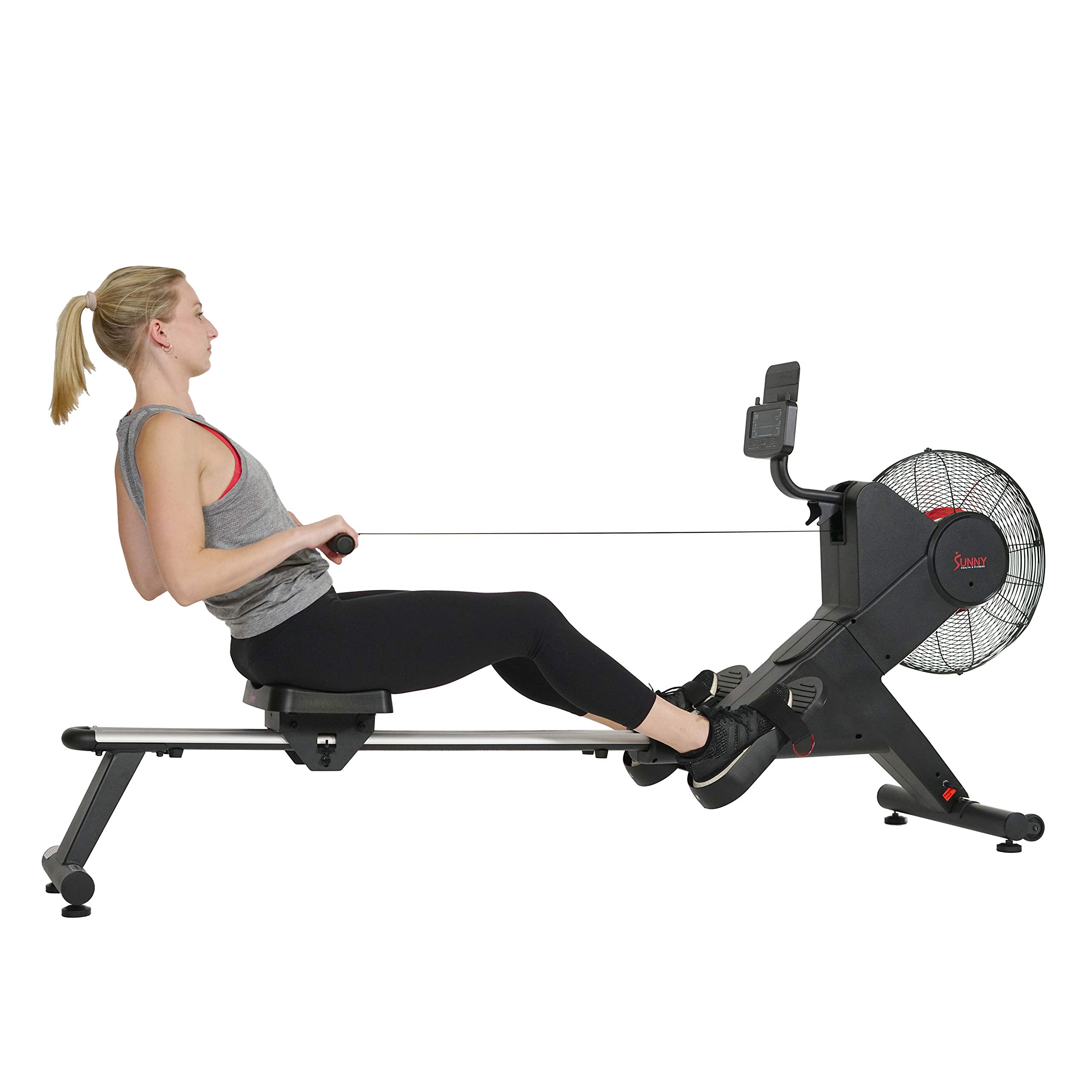 Sunny Health & Fitness Carbon Premium Air Magnetic Rowing Machine - SF-RW5983