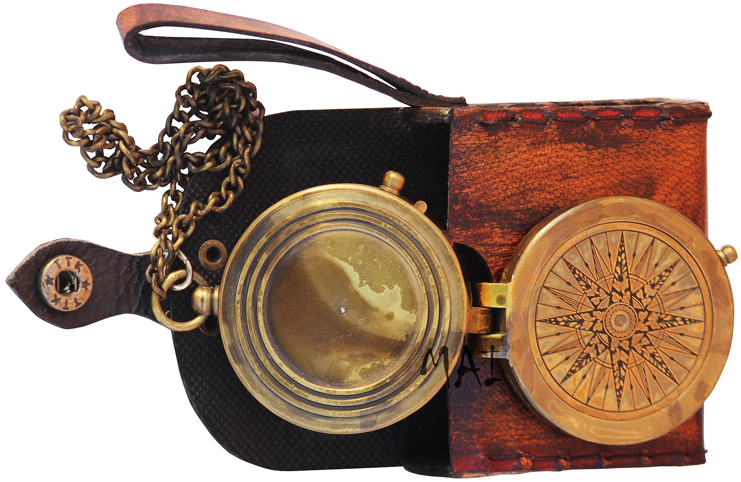 Pocket Compass for Hiking, Survival Instrument Antique “So You Can Always Find Your Way Back Home” Engraved Camping Pocket Compass Nautical Compass Vintage Navigation Outdoor Compass by MAI