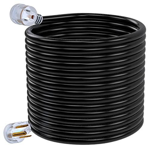 RVMATE 250V 40 Feet Welder Extension Cord, 8 AWG NEMA 6-50 STW Heavy Duty Welding Cord with LED Indicator