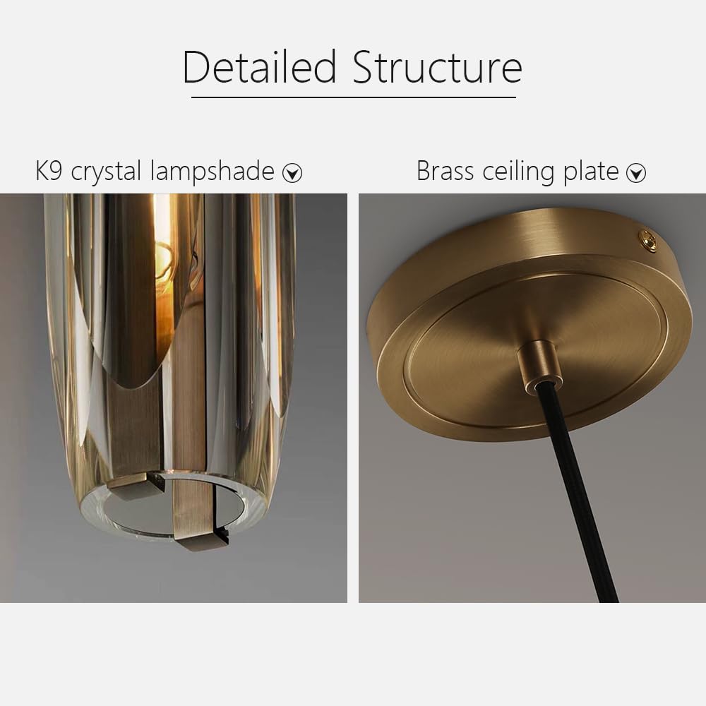 PRTSER Pendant Lights Kitchen Island Pendant Lights Pendant Light fixtures Kitchen Pendant Light pendent Light Small Pendant Light Island Pendant Lights for Kitchen (Gold)