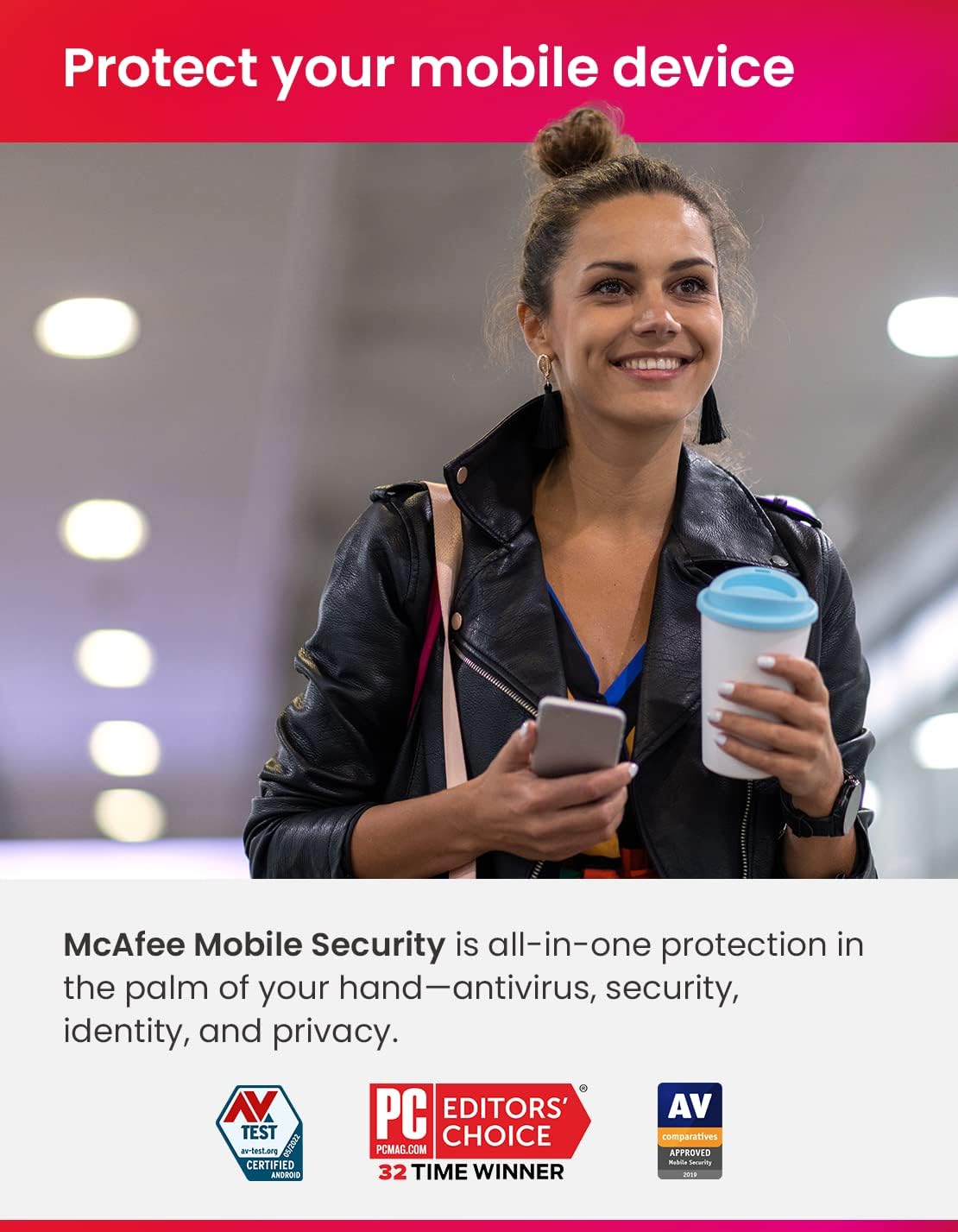 SAMSUNG Galaxy Tab A8 10.5” 64 GB Android Tablet [Silver] and McAfee Mobile Security Software [Download]