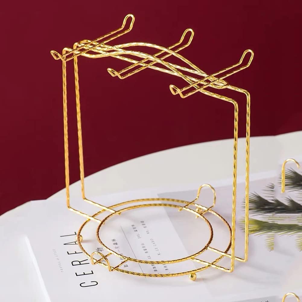 YY YEARCHY Coffee Cup Stand Holder Display Stand Mug Tea Rack Cup and Saucer Countertop Storage Organizer Dryer Hook Decoration