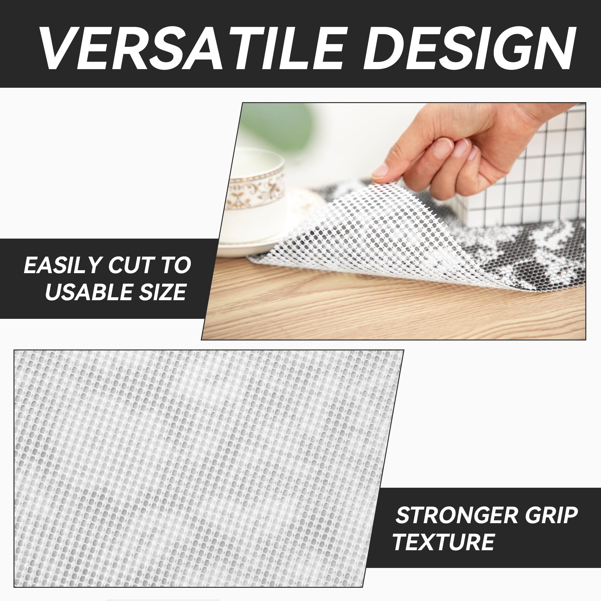 RAY STAR Shelf Liner, Non-Adhesive Refrigerator Liners for Shelves Washable 12 * 120 inch, Vinyl Shelf Drawer Liner Non-Slip Bathroom Cabinet Liner for Kitchen/Storage/Desks (Flower-2)