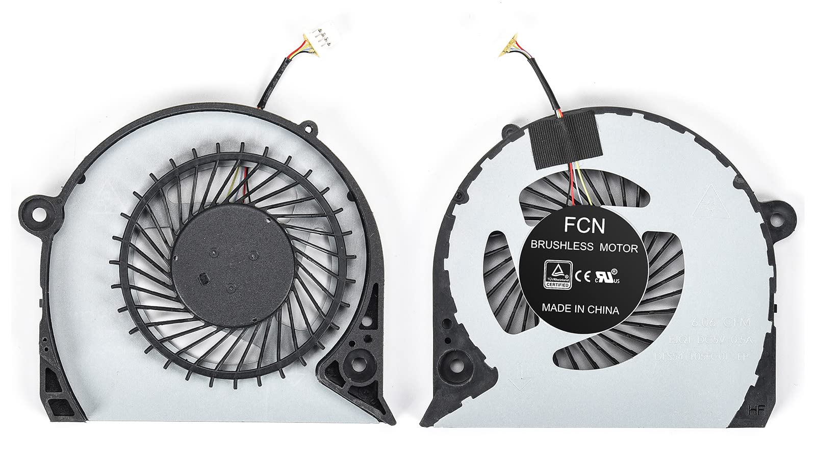 Replacement CPU w/GPU Cooling Fan Compatible with Dell G5 15 5587 & G7 7588, inspiron 15 7577 7588 Series Laptop P/N: DFS541105FC0T DFS2000054H0T