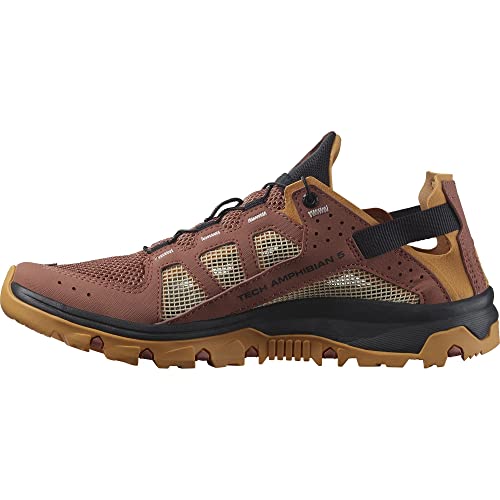 SALOMON Women's Outdoors & Sports Sandals, Cedar Wood Buckskin Rose Cloud, 7