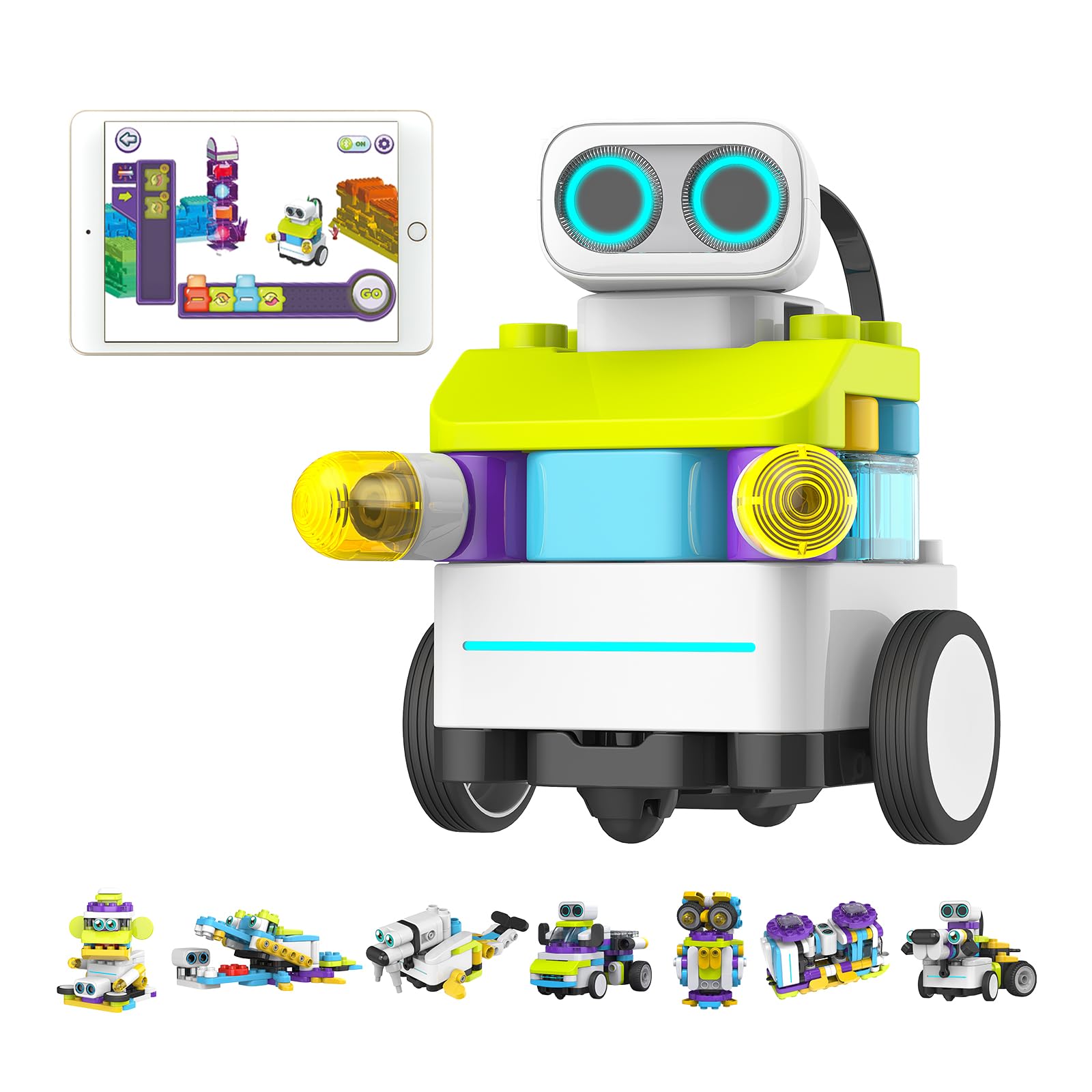 PAI TECHNOLOGY BOTZEES Gear Kit Add-on Pack Designed for Botzees Class Plus Coding Robot, STEM Toys Robot Kit for 3+ Year Old Kids, Programming and Coding Games for Kids