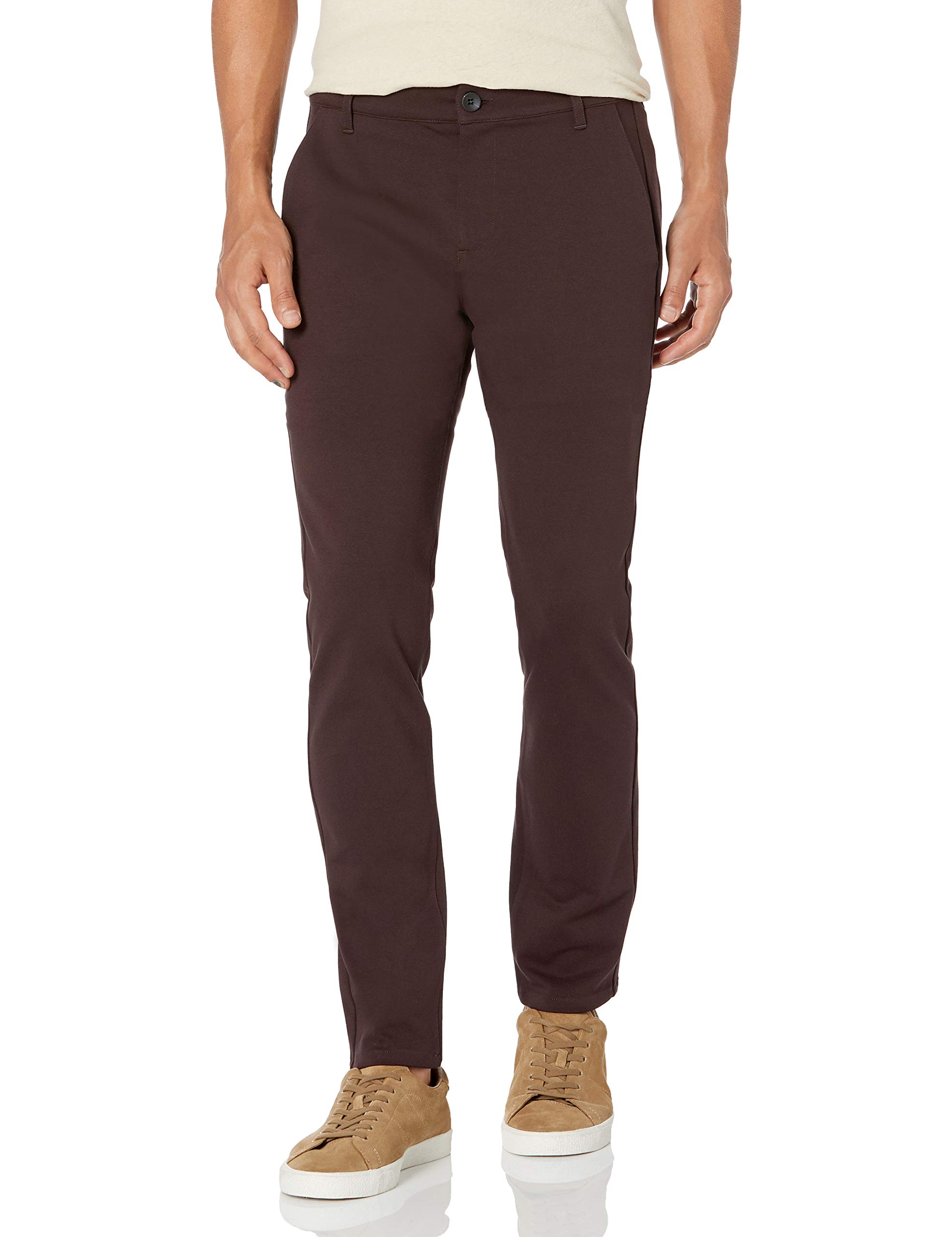 PAIGE Men's Stafford Trouser, Chocolate Plum, 31