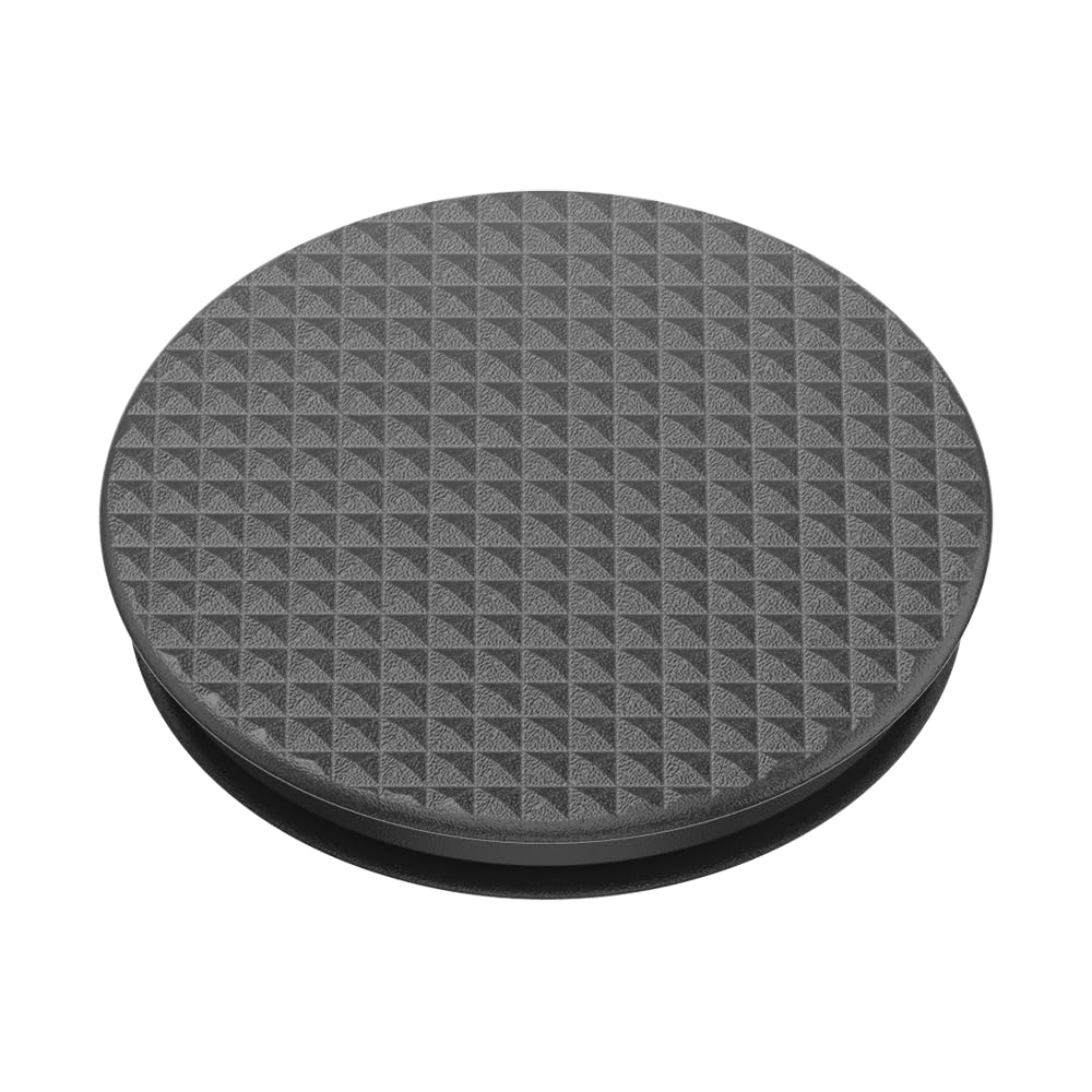 PopSockets Phone Grip with Expanding Kickstand, Simple PopGrip - Knurled Black