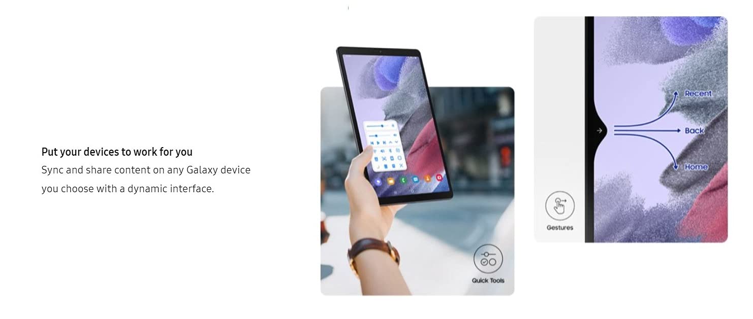 Samsung Galaxy TAB A7 Lite, WiFi ONLY/NO Cellular, (SM-T220) 32GB, 8.7β - No Warranty/International Model- Gray
