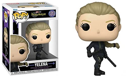 POP Marvel: Hawkeye - Yelena Belova [Black Widow] Funko Vinyl Figure (Bundled with Compatible Box Protector Case)