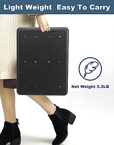 Step Stool for Adults, Heavy Duty, Anti-Slip, Ideal for Outdoor, Kitchen, Bathroom, Bedroom, Plastic, Holds 440 lbs, Half Step Ladder(Medium-Sized)