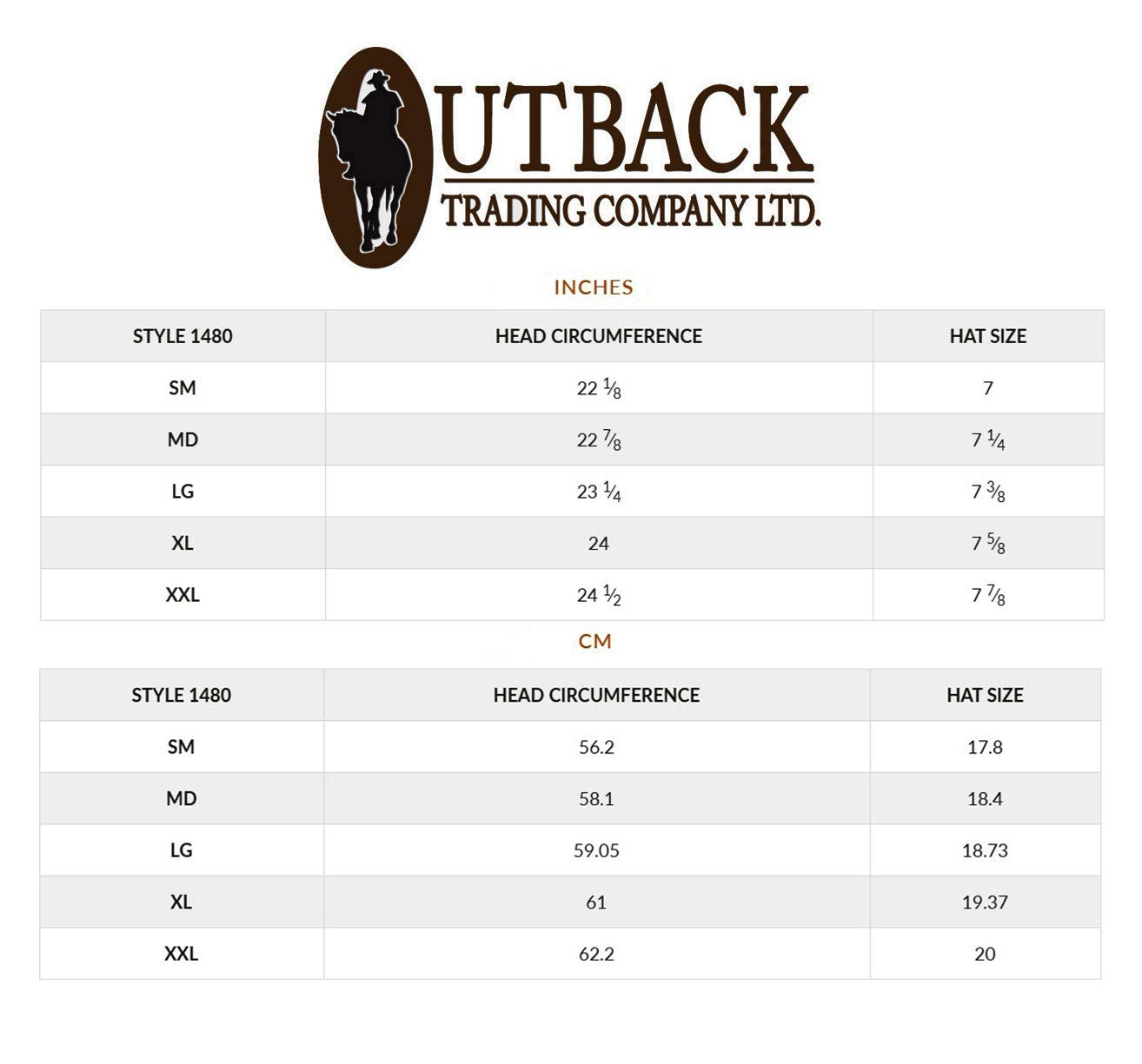 Outback Trading Company Standard Cowboy-Hats, Brown, XX-Large