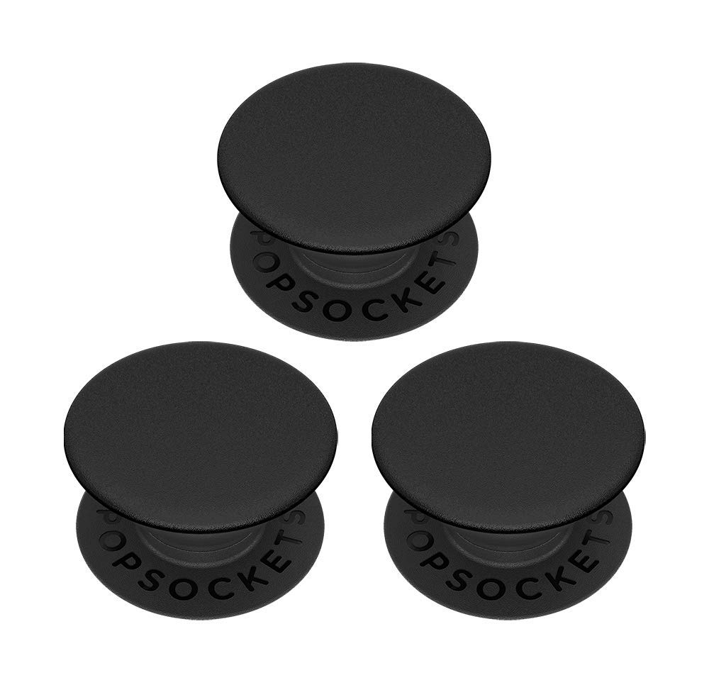 PopSockets PopMinis: Mini Grips for Phones & Tablets (3 Pack) - Triple Black