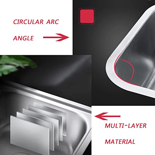 WellsSinkware 22 Guage Stainless Steel Rectangular Single Bowl Topmount Kitchen Bar Sink Package CMT1515-6-1-Stainless Steel Kitchen Sink With AccessoriesGreat RV,Home office