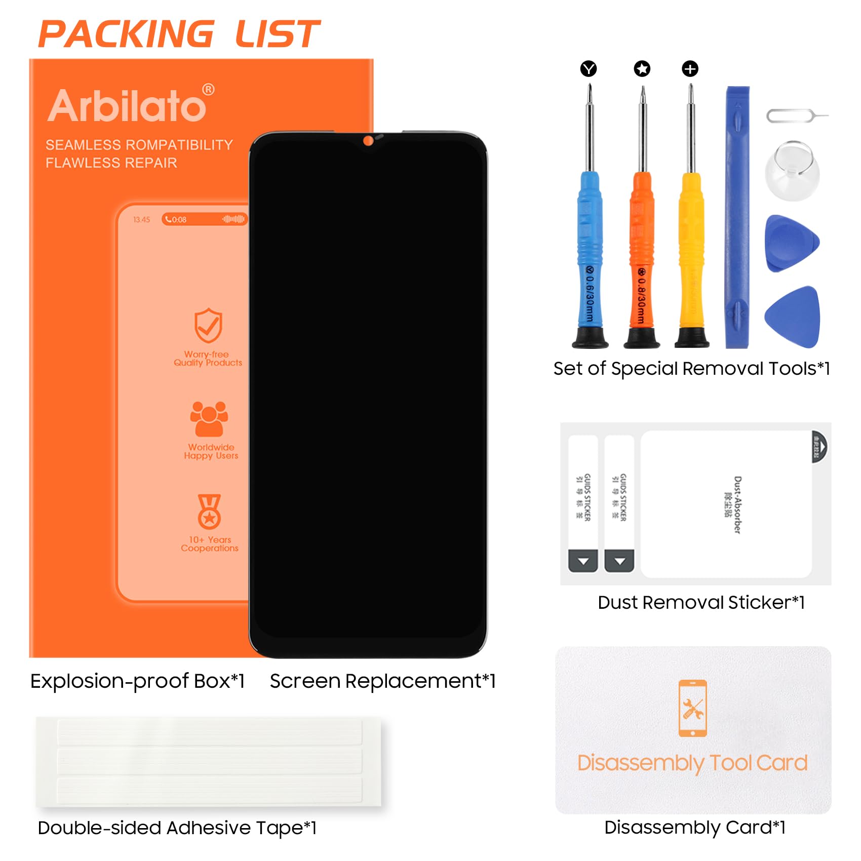 Screen for Boost Mobile Celero 5G Screen Replacement for Celero 5G LCD Screen WTCELERO5G Touch Display Digitizer Assembly Repair Parts(Black)