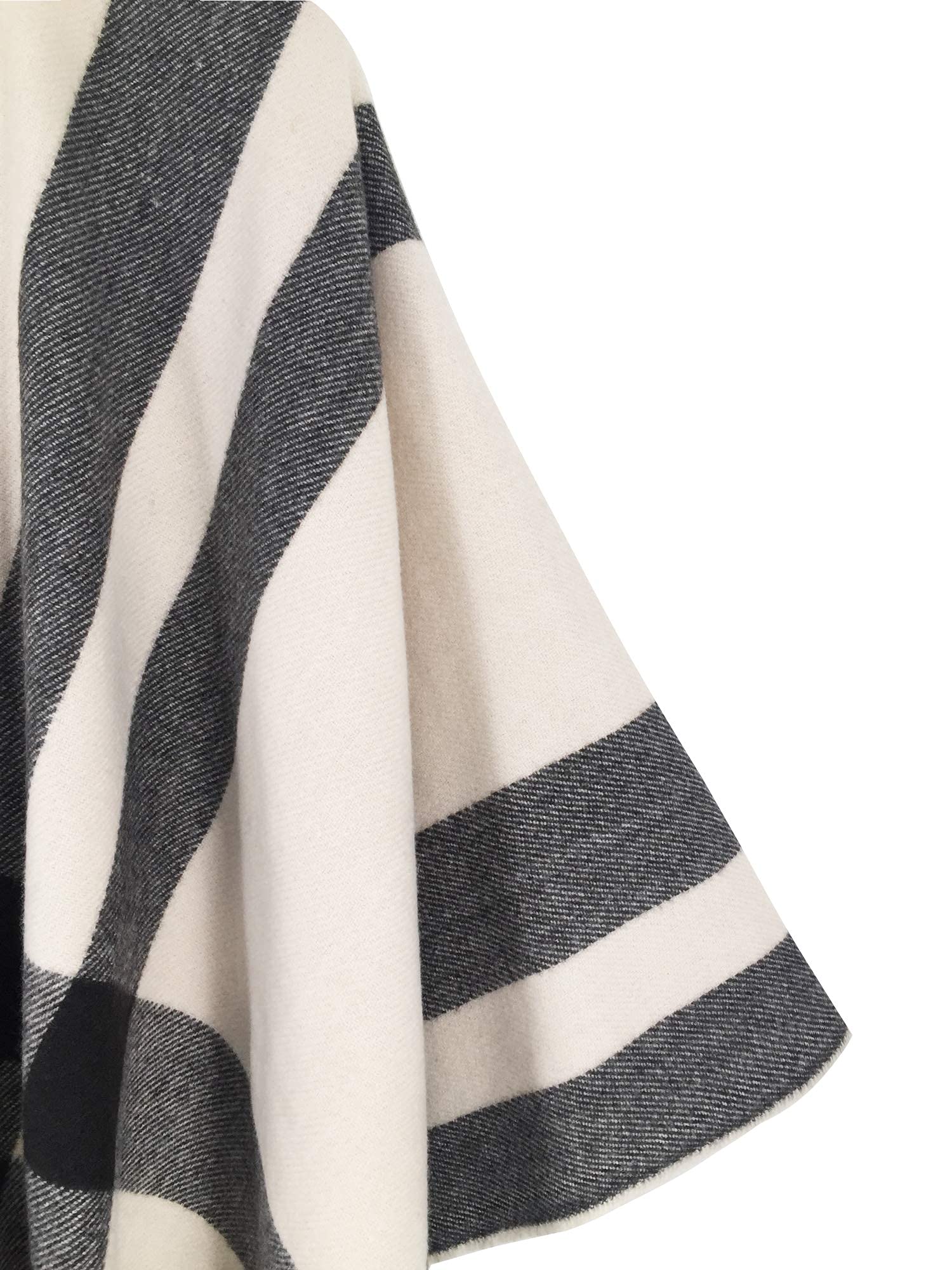 Moss Rose Women's Travel Plaid Shawl Wrap Open Front Poncho Cape for Fall Winter Holiday Gift