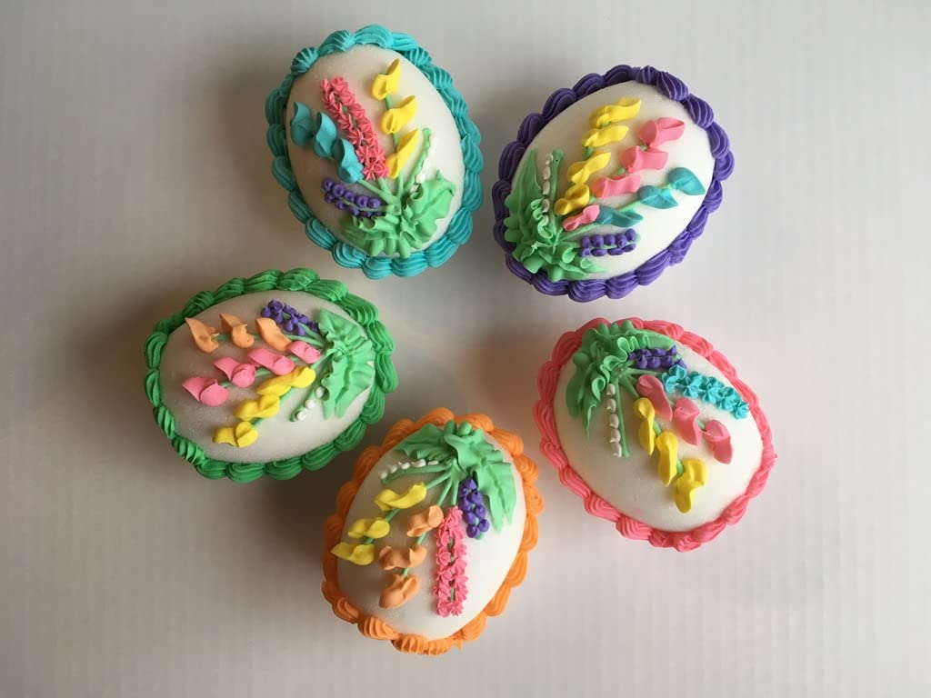 Retro-Style Panoramic Sugar Easter Egg, single; scene inside, perfect for Easter basket, centerpiece, or child gift