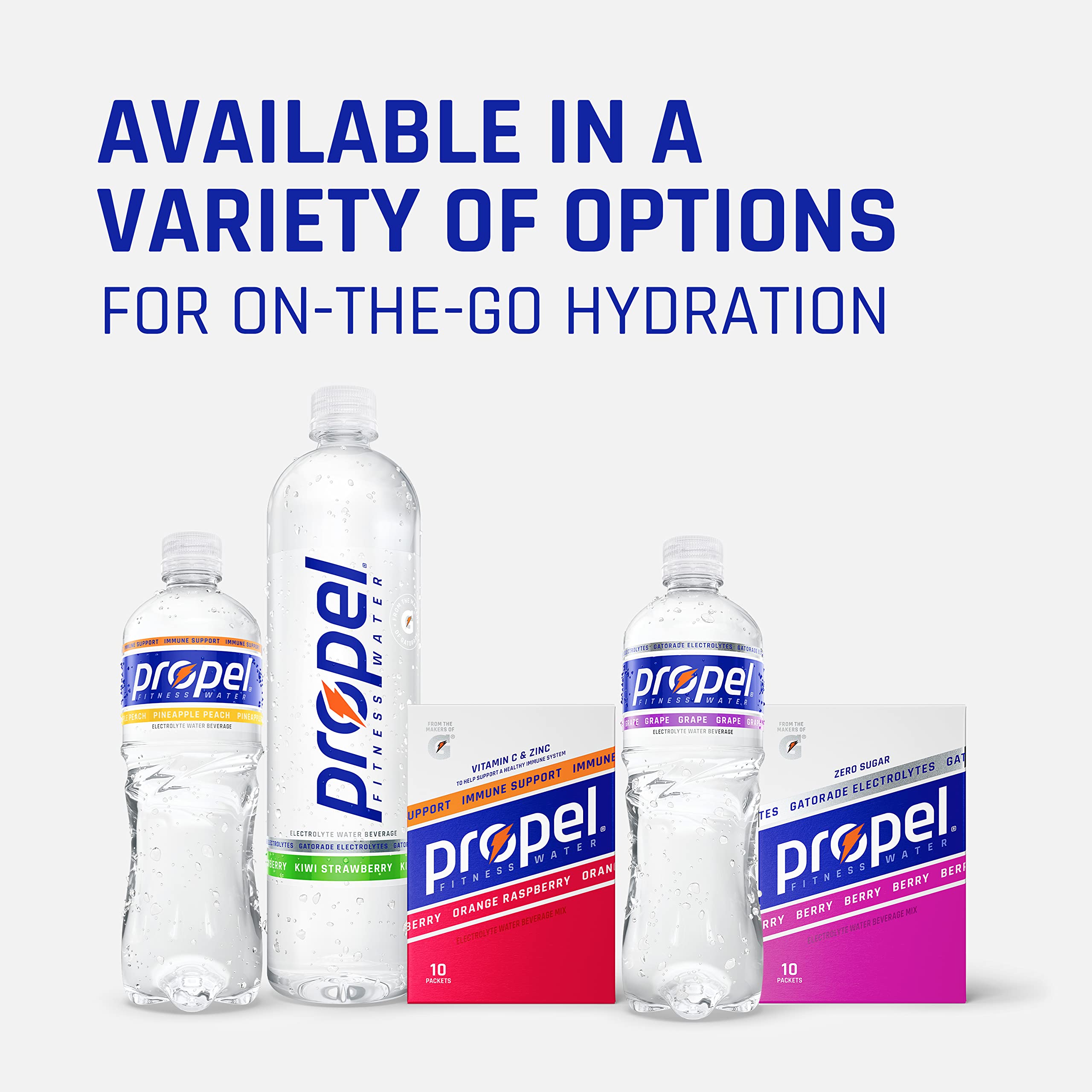 Propel, Strawberry Lemonade, Zero Calorie Sports Drinking Water with Electrolytes and Vitamins C&E, 16.9 Fl Oz (Pack of 12)