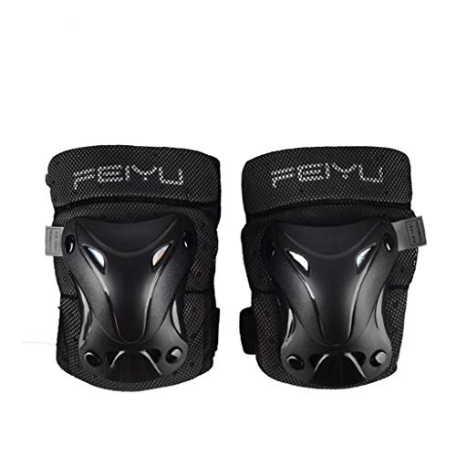 Protective Gear Set 6 in 1 Adults Teens Kids Knee Elbow Pads Wrist Guards for Skateboarding Riding Cycling Scooter Rollerblading Roller Skating