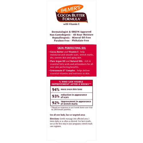 Palmer's Cocoa Butter Formula Skin Therapy Moisturizing Body Oil with Vitamin E, Rosehip Fragrance, 2 Ounces