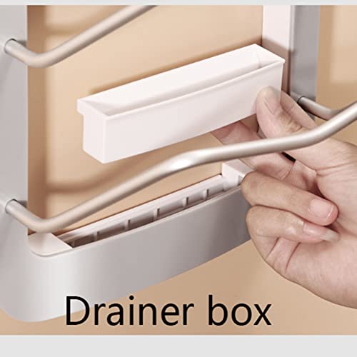SEYFI Kitchen Shelves,Wall Mount Pots and Pans Organizer Rack, Plastic Pot Lid Holder, Cutting Board Stand, for Kitchen Storage, Reusable