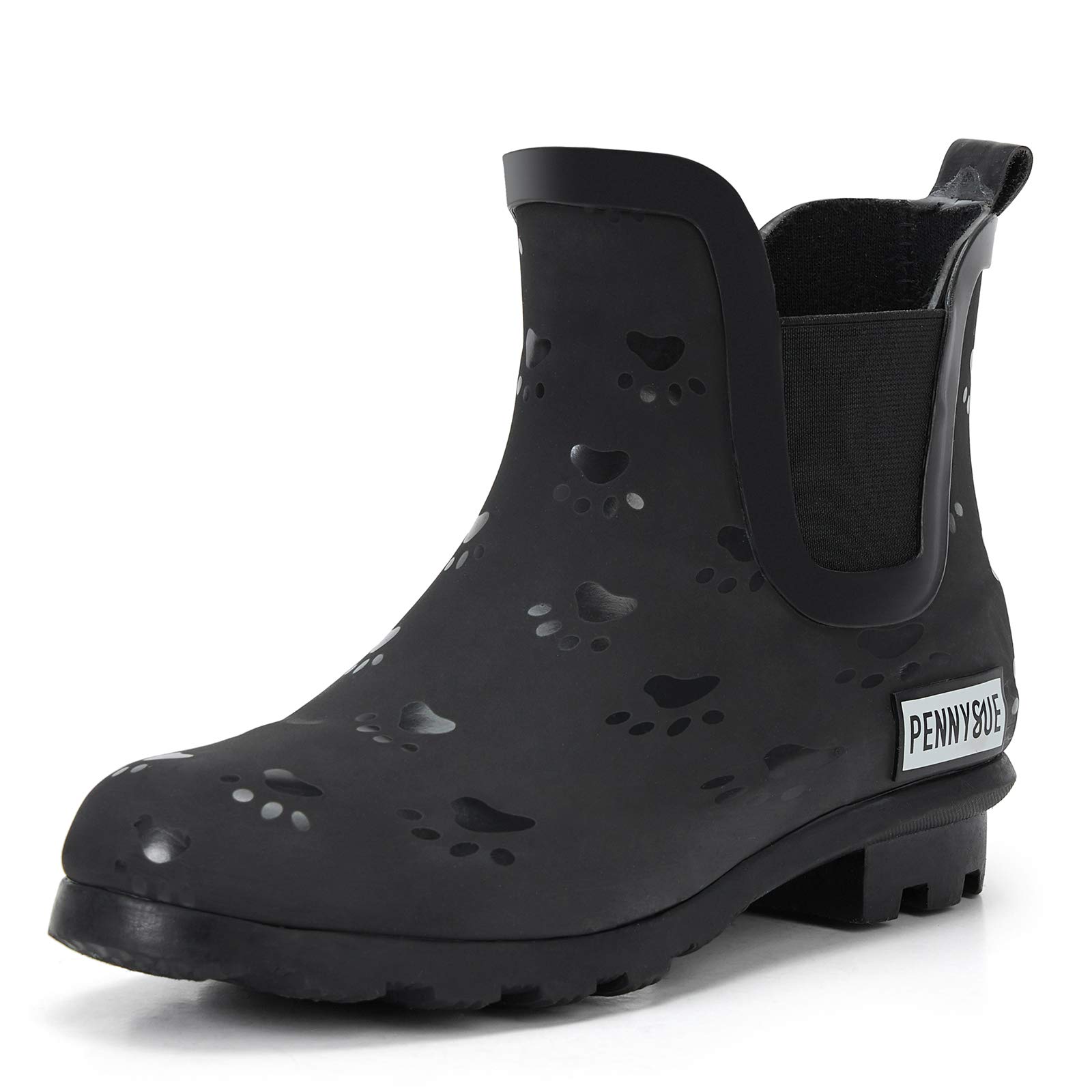 PENNYSUE Women's Ankle Rain Boots Waterproof Short Chelsea Booties Outdoor Garden Work Shoes Anti Slip