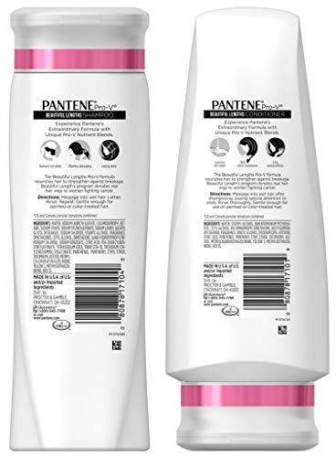 Pantene Pro-V Beautiful Lengths Strengthening, DUO set Shampoo + Conditioner, 12.6 Ounce, 1 each