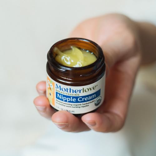 Motherlove Nipple Cream (2 oz) Organic Lanolin-Free Nipple Cream for BreastfeedingâBenefits Nursing & Pumping Moms