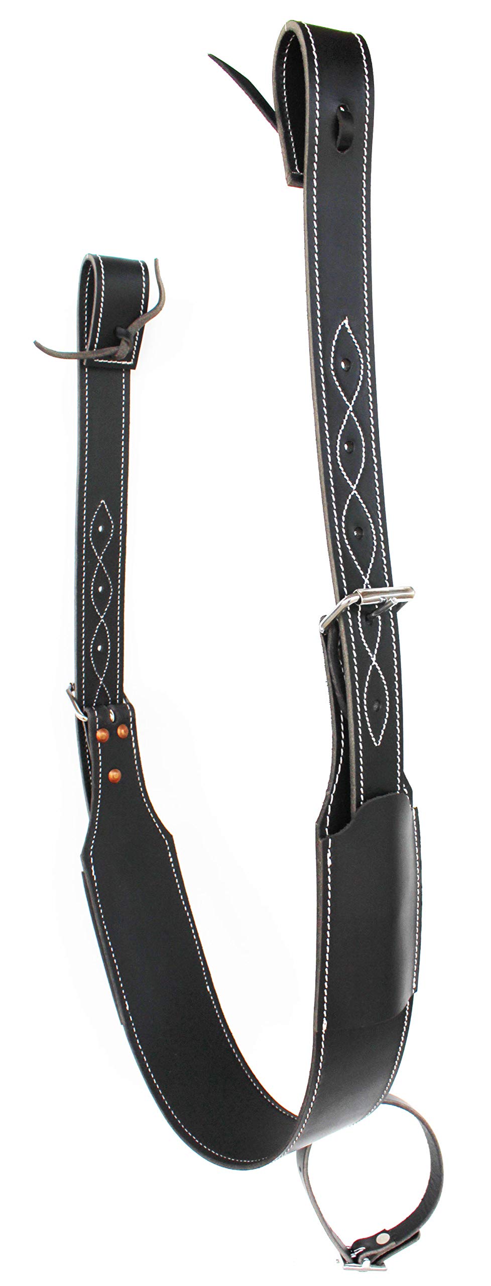 ProRider USA Challenger Western Horse Leather Rear Flank Back Saddle Cinch w/Billets 9758BK
