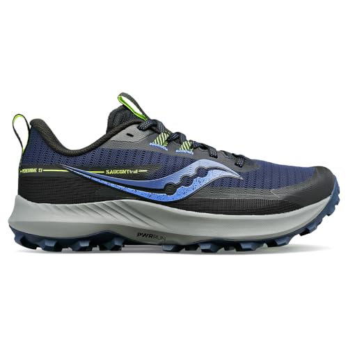 Saucony Women's Peregrine 13 Trail Running Shoe, Night/Fossil, 9