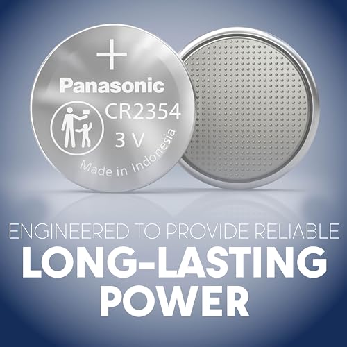 Panasonic CR2354 3.0 Volt Long Lasting Lithium Coin Cell Batteries in Child Resistant, Standards Based Packaging, 4-Battery Pack