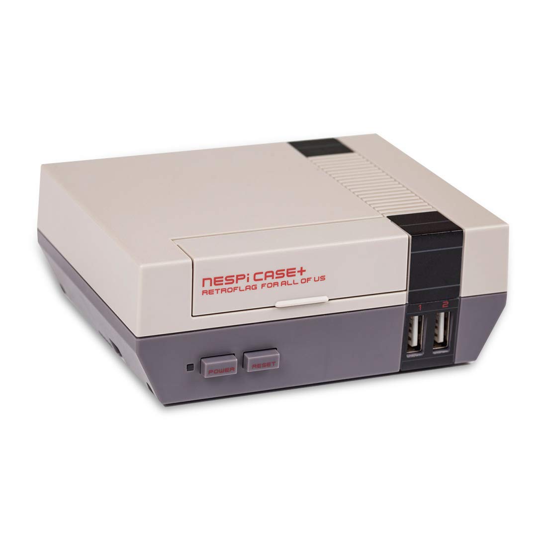 Retroflag Raspberry pi case NESPi Case Plus with Cooling Fan & Heat Sinks Safe Shutdown for Raspberry Pi 3 B+ (B Plus)
