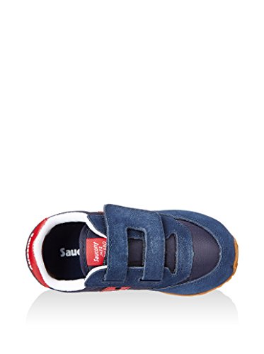 Saucony Boy's Originals Jazz Hook & Loop (Toddler/Little Kid) Navy/Red 6.5 Toddler W