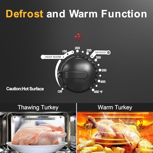 RoyalCraft 26-Quart Electric Roaster Oven - Perfect for Large Meals and Holiday Feasts, Black