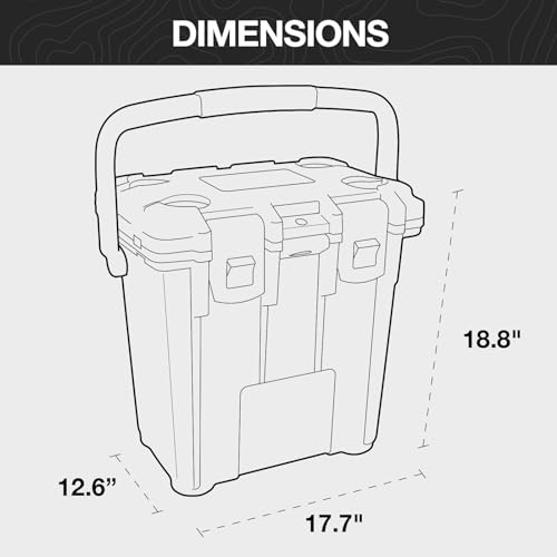 Pelican 20 Quart Elite Cooler (White/Gray)