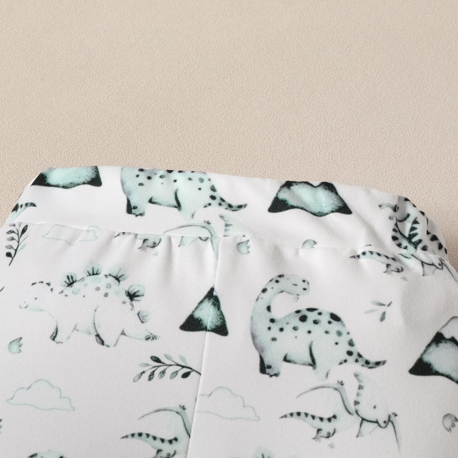 Newborn Baby Boys Clothes Outfits 0-3 Months Letter Dinosaur Print Long Sleeve Rompers Long Pants Hat Infant Cute Sets