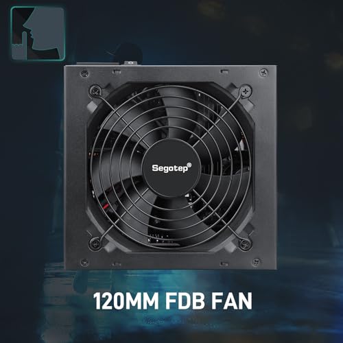 Segotep 600W Gaming Power Supply 80 Plus Gold Certified PSU with Silent 120mm Fan