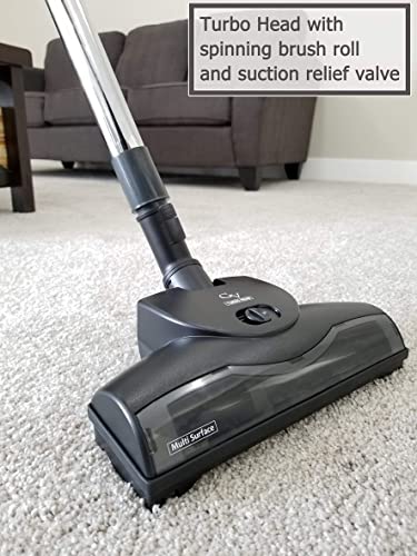 Prolux Tritan Canister Vacuum Cleaner with Sealed HEPA Filter and Powerful 12 Amp Motor