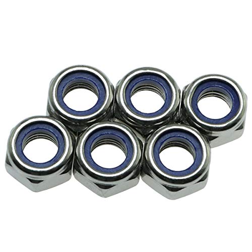 PSCCO 6Sets M8 Deck Bolts with Non-Slip Nuts