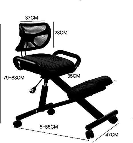 RZiioo Ergonomic Kneeling Chair with Back Support, Adjustable Stool for Home and Office with Angled Seat for Better Posture,Purple,1
