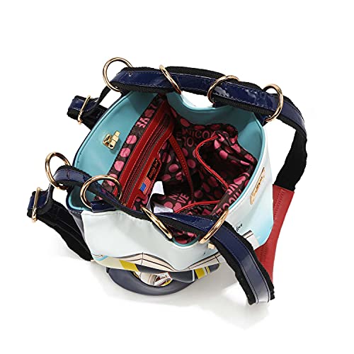 Nicole Lee Multifunctional Bucket Bag (COZY STREET IN MILAN)