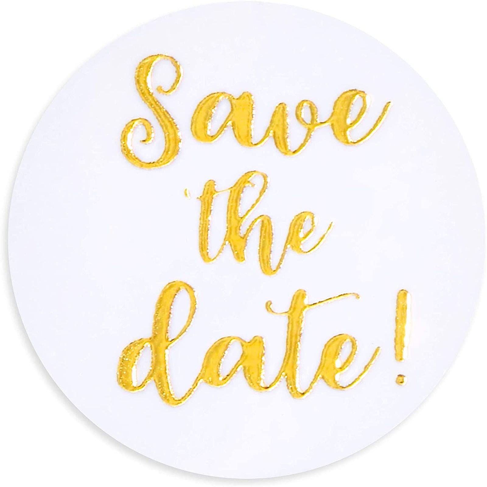 Paper Junkie 200-Count Save the Date Envelope Seal Sticker Labels, 1 Inch