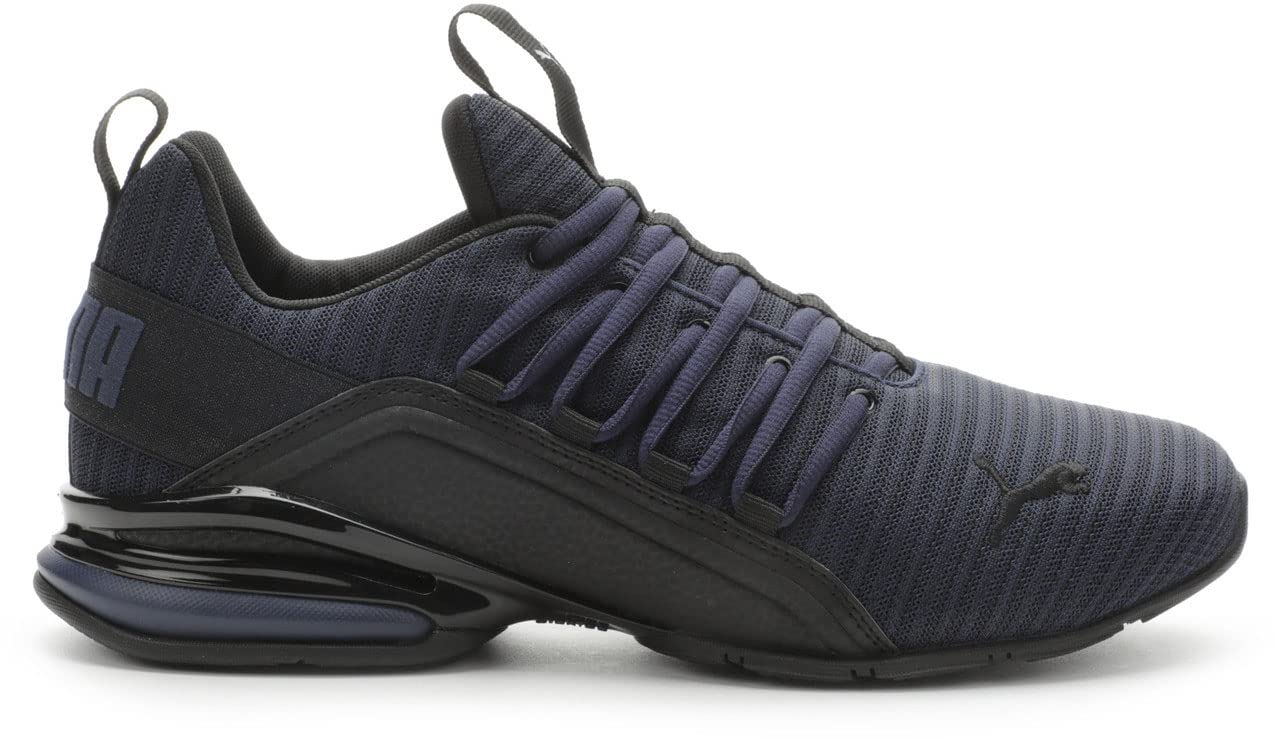 PUMA Men's AXELION RIDGE Cross Training Sneaker, Peacoat-Puma Black, 10.5