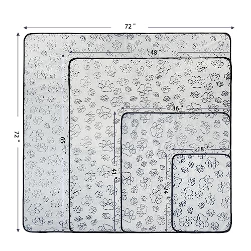 Qeils Reusable Puppy Pads, 2 Pack Washable Pee Pads for Dogs, Waterproof Non Slip Wee Wee pad, Absorbent and Leakproof Training Mats for Potty, Crate, Playpen, Bed, Sofa, 18"x 24"
