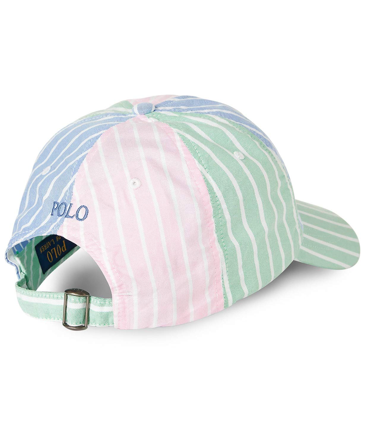 POLO RALPH LAUREN Men`s Striped Oxford Cap (Fun Shirt(7002)/Brown, One Size)