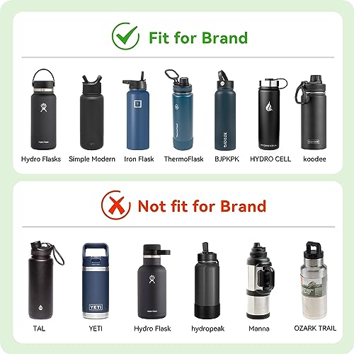 Prurex Straw lid for Hydro Flask 12-64 oz Wide Mouth,Replacement Lid with Straw for Hydroflask/Thermoflas/Iron Flask/Takeya/Simple modern 2.28"Wide Mouth Bottles(1 pack)