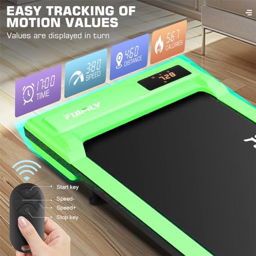 Treadmills for Home,Under Desk Walking Pad Treadmill,2-in-1 Running,Walking & Jogging Portable Running Machine with Remote Control,No Assembly Required,2024 Upgrade