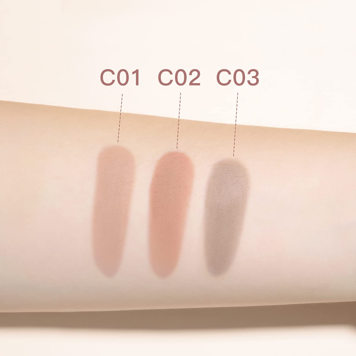 Serseul Contour Palette Face Sculpting Grey Contour Powder Palette Face Bronzer Makeup Contouring Palette with Mirror - Highly Pigmented Contour Shadow For Light Skin tone